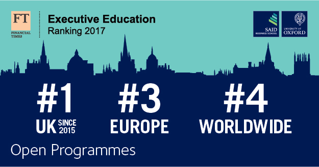 Congratulations to our educational partner Oxford Saïd, ranked 4th in ...